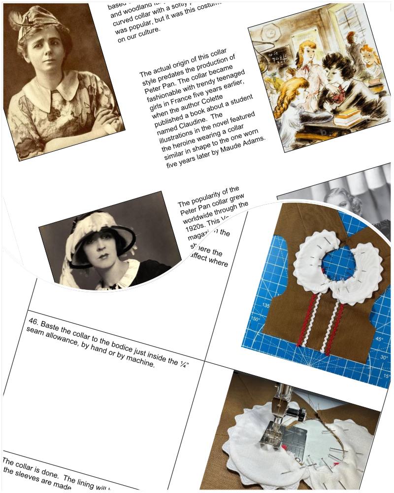 Eighteen Cotton Lane Let's Make Gingerbread! 18" Doll Clothes PDF Pattern