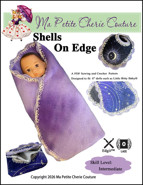 Ma Petite Cherie Couture Shells on Edge Doll Clothes Pattern 8 inch ...