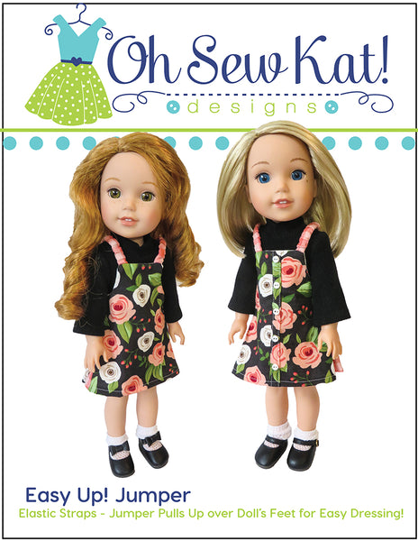 Oh Sew Kat Easy Up! Jumper Doll Clothes Pattern for 14.5 inch Dolls