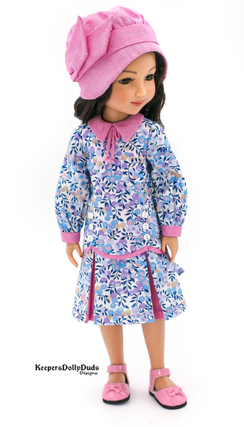 Keepers Dolly Duds Downtown 1920s 15 inch RRFF Doll Clothes PDF Pattern