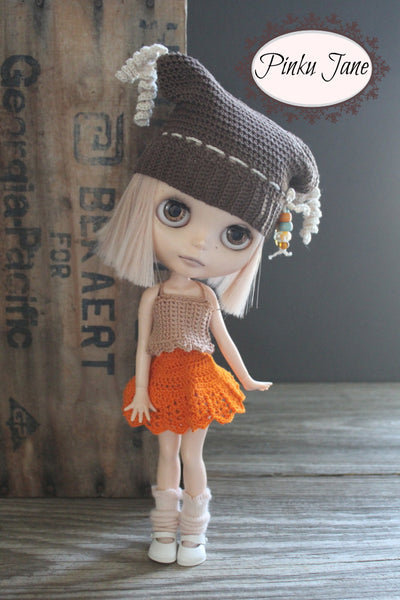 Pinku Jane Curlicue Times 2 Hat Doll Clothes Crochet Pattern For 12 ...