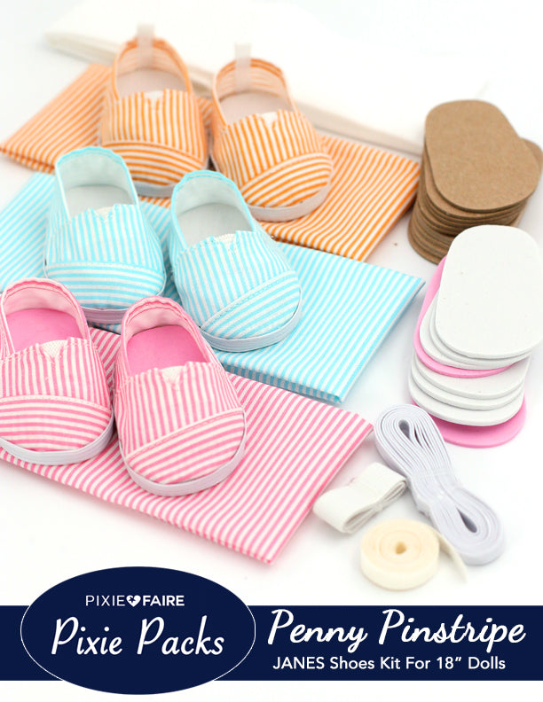 Pixie Packs Penny Pinstripe Janes Shoe Collection