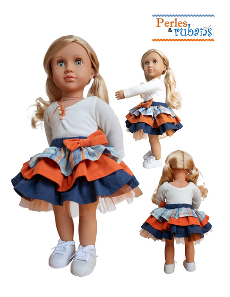 Ruffle Truffle 18" Doll Clothes Pattern Fits 18 inch dolls such as ...