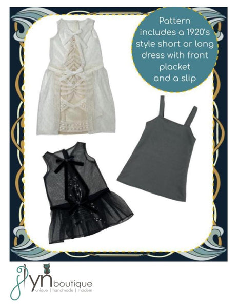 J Lyn Boutique Razzle Dazzle Dress 18" Doll Clothes Pattern