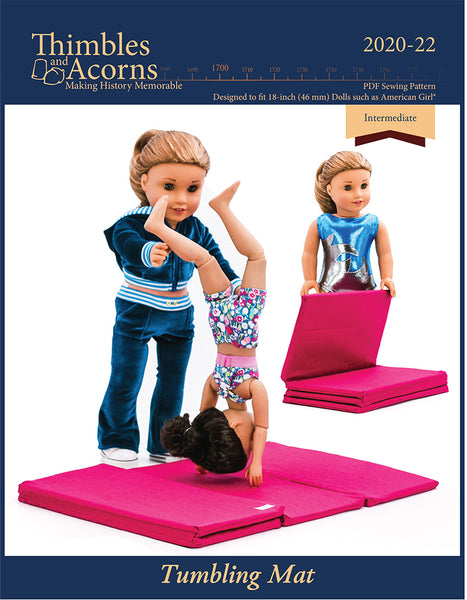 Thimbles and Acorns Tumbling Mat For 18" Dolls