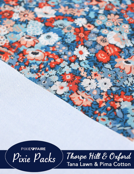Pixie Packs Thorpe Hill Liberty Tana Lawn and Pima Cotton Pinpoint Oxf