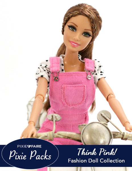 Pixie Packs Think Pink! Fashion Doll Collection