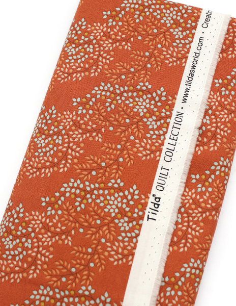 Fabric 1 Yard Pre-Cut - Tilda® Berrytangle Copper