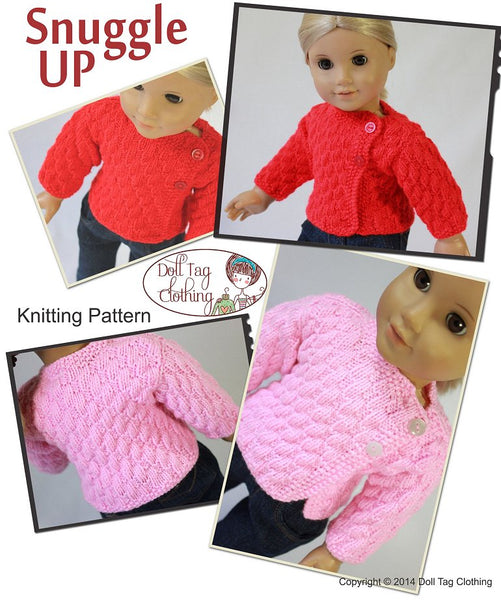 Doll Tag Clothing Snuggle Up Doll Clothes Knitting Pattern 18 inch PDF ...