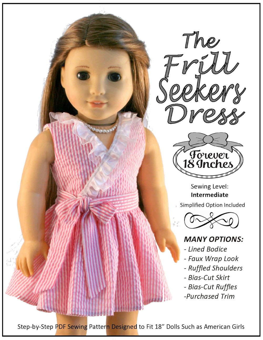 Forever 18 Inches Frill Seekers Dress Doll Clothes Pattern 18 inch ...