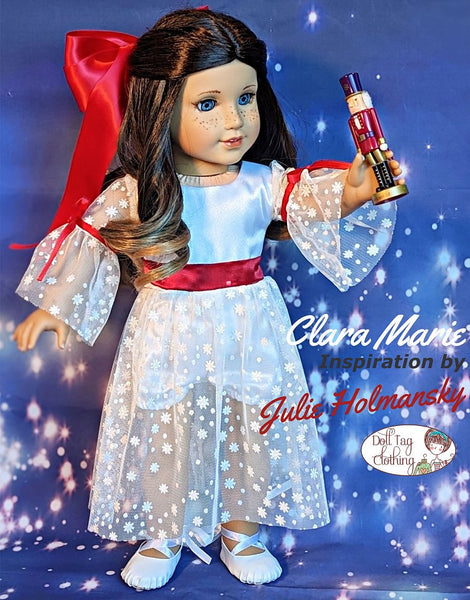 Doll Tag Clothing Clara Marie Dress Doll Clothes Pattern 18 inch ...