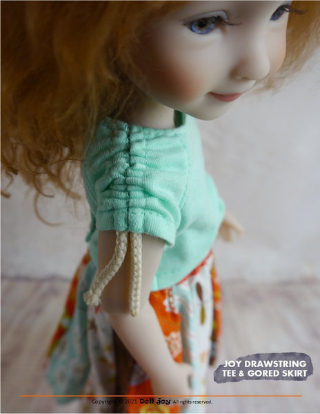 Doll Joy Joy Drawstring Tee and Gored Skirt 14.5-15 inch Doll Clothes ...