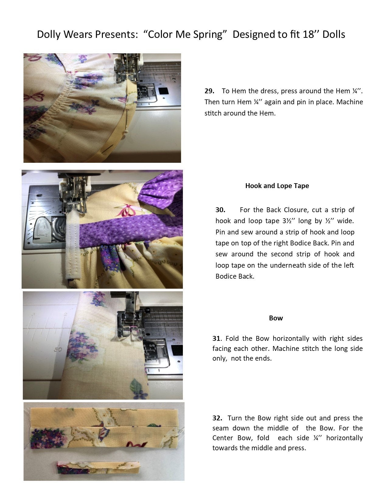 Dolly Wears Color Me Spring 18 inch American Girl Dolls