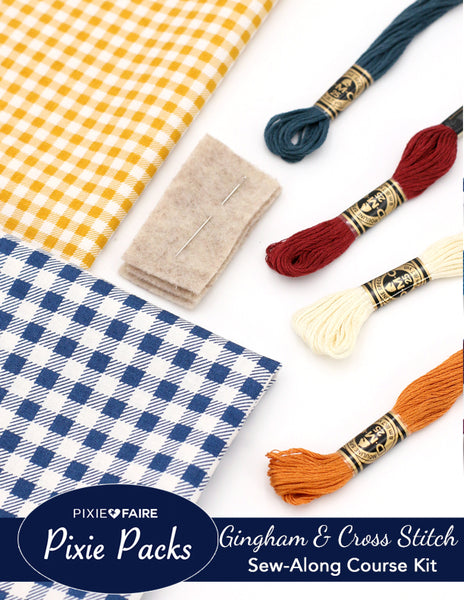 Pixie Packs Sewing With Gingham Course Kit