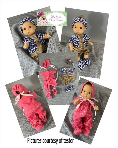 Ma Petite Cherie Couture Serene Layette 8" Baby Doll Clothes Pattern