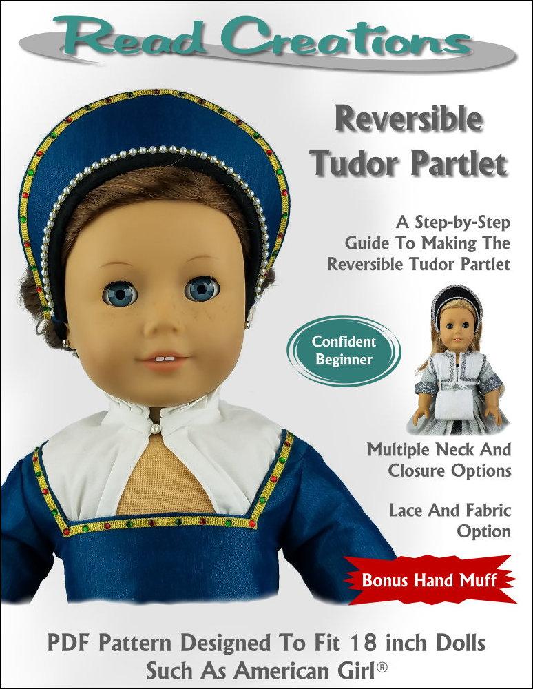ReadCreations Reversible Tudor Partlet Doll Clothes Pattern 18 inch ...