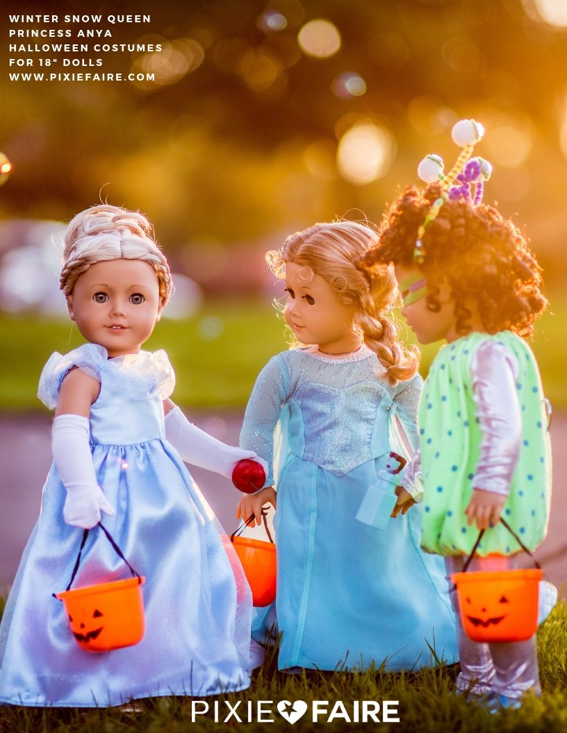 Princess Anya Dress 18 inch Doll Clothes PDF Pattern Download