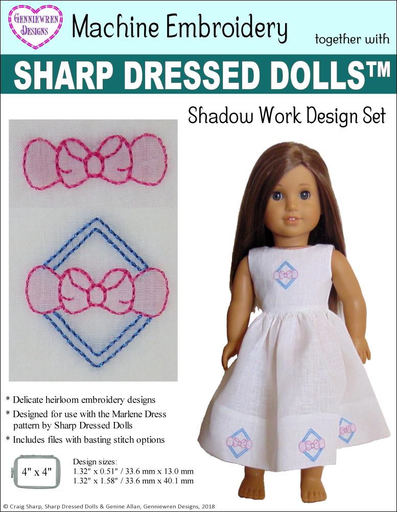 Genniewren Designs Free Shadow Work Set Machine Embroidery Design For ...
