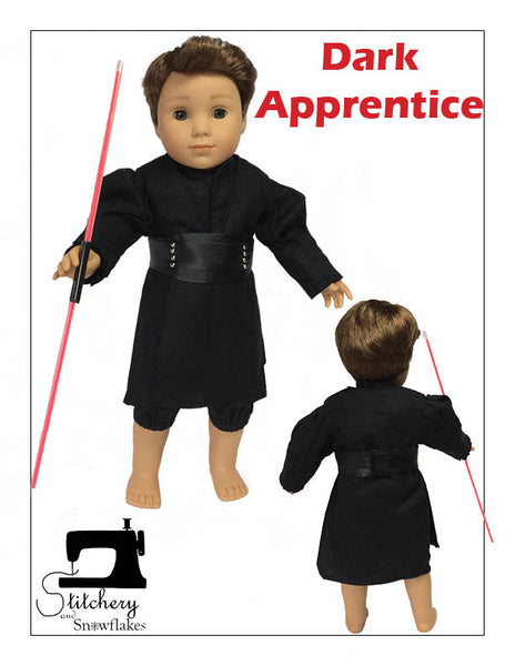 Dark Apprentice Doll Clothes Pattern 18 inch American Girl Dolls