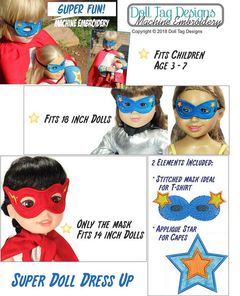 Doll Tag Designs Super Doll Dress Up Machine Embroidery Designs For ...