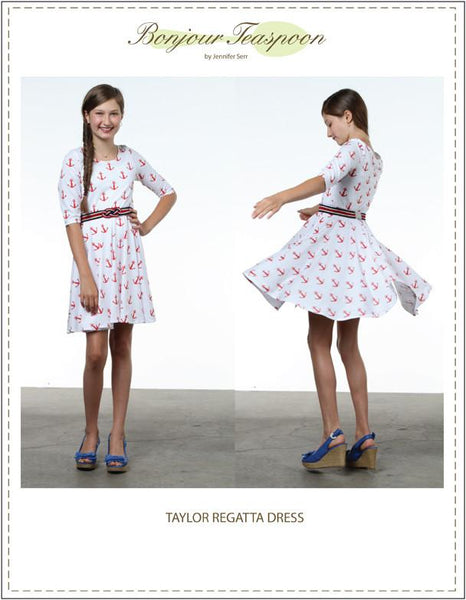 Bonjour Teaspoon Taylor Regatta Dress for Girls Pattern