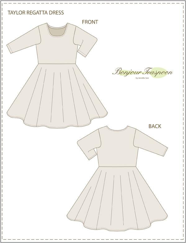 Bonjour Teaspoon Taylor Regatta Dress for Girls Pattern