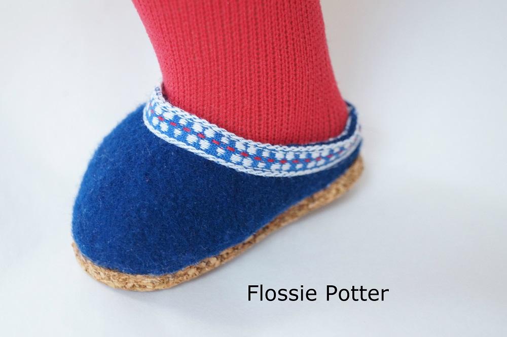 Flossie Potter Wool Felt Clogs Doll Clothes Pattern 18 inch American ...