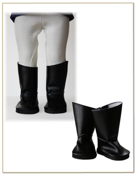 Equestrian Riding Boots 18 inch Doll Shoes Pattern PDF Download