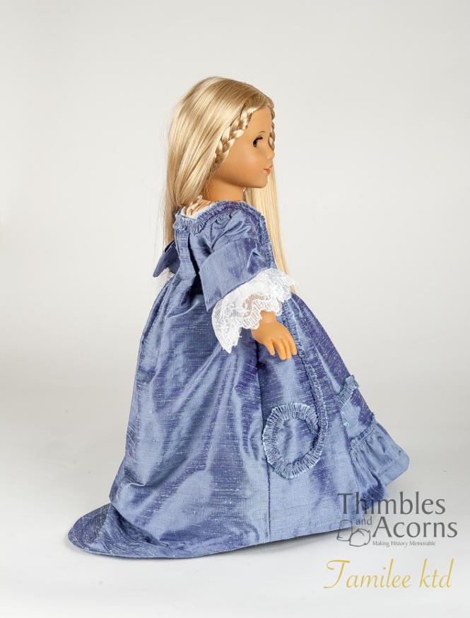 Thimbles and Acorns 1770 Sacque Back Gown and Caraco Jacket 18 Inch ...