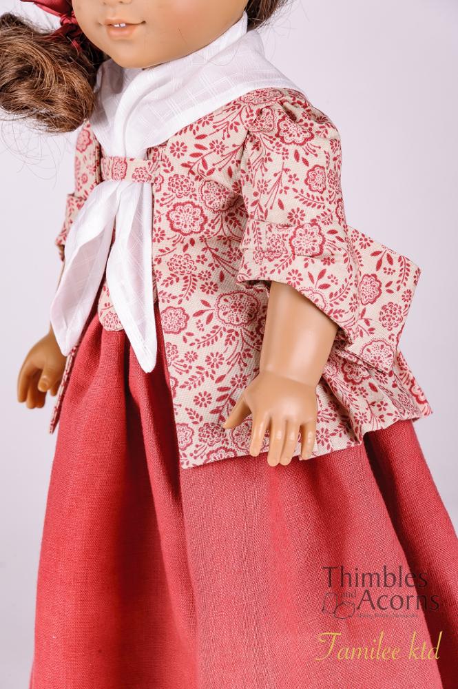 Thimbles and Acorns 1770 Sacque Back Gown and Caraco Jacket 18 Inch ...