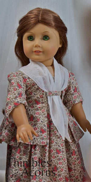 Thimbles and Acorns 1770 Sacque Back Gown and Caraco Jacket 18 Inch ...